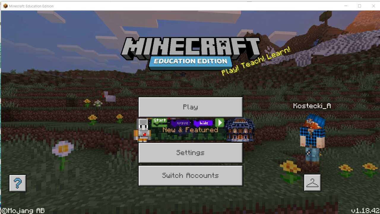 Setting up a new Flat Minecraft World