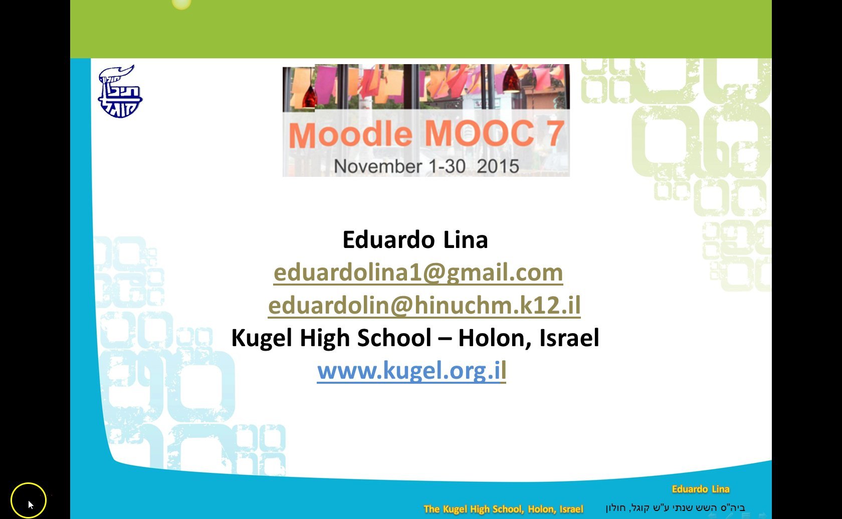 Moodle MOOC 7 Activities TPA Eduardo Lina