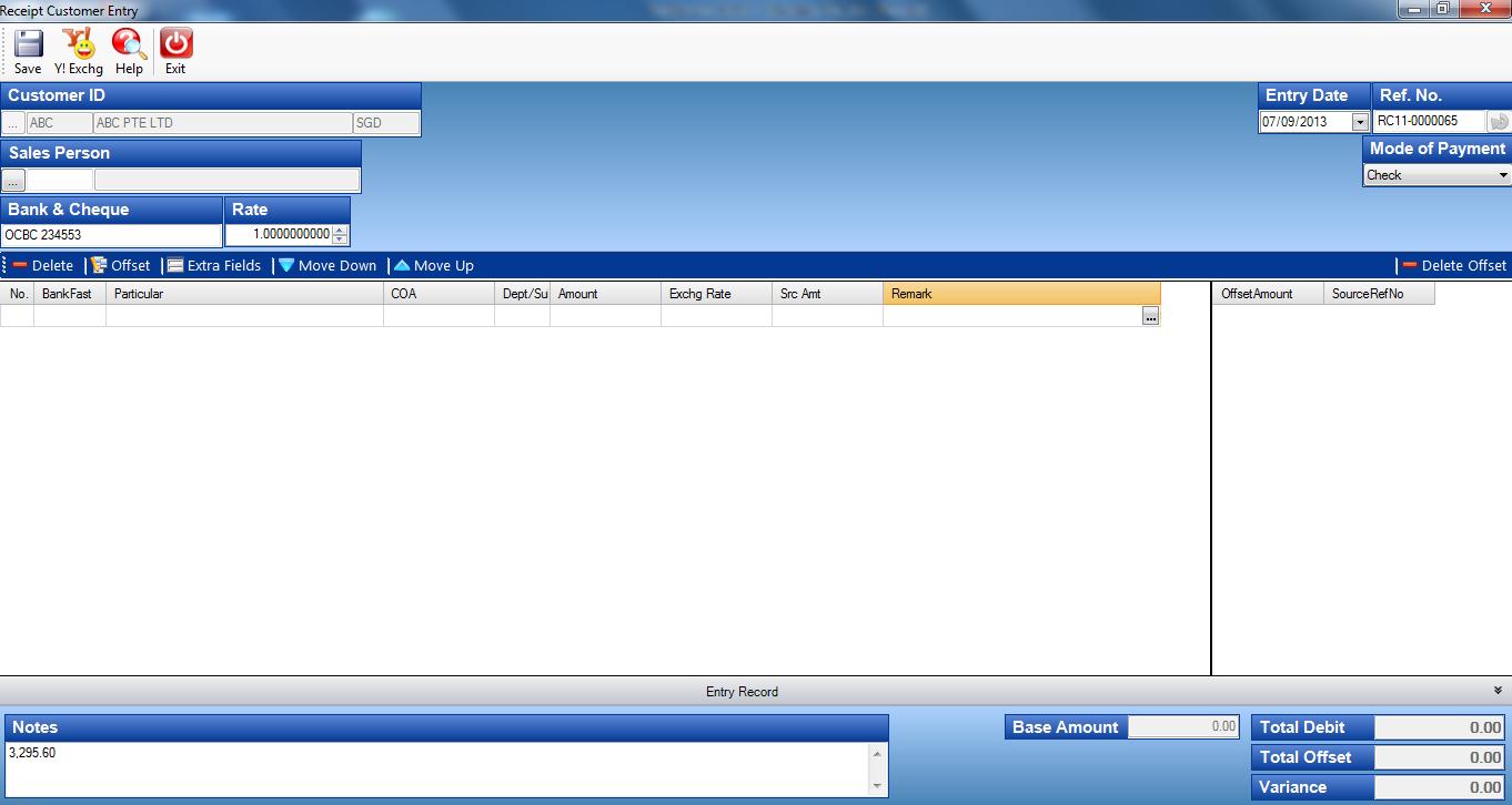7.06 Offset invoice with Credit Note (Decommissioned)