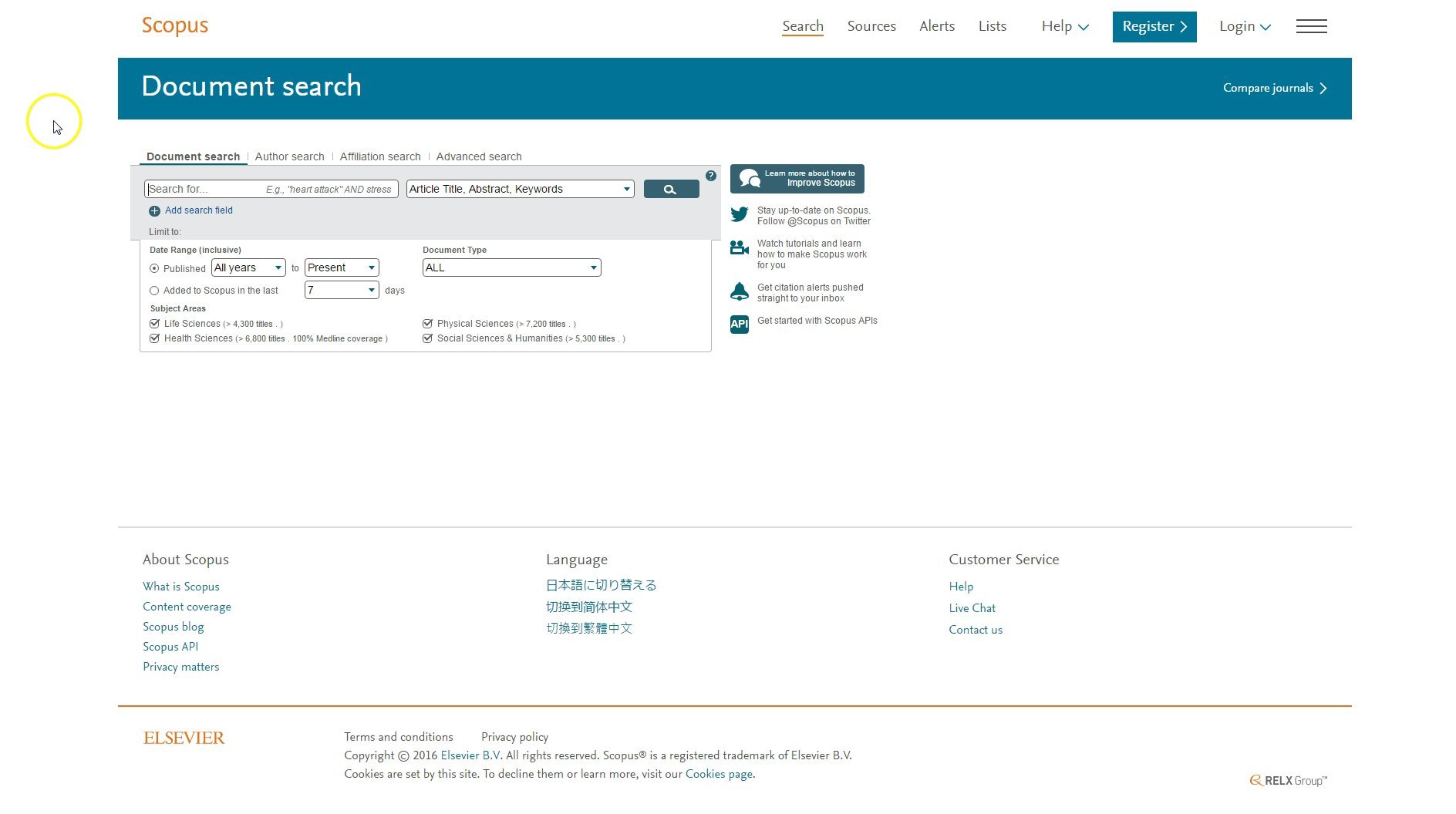 Scopus Author Analysis