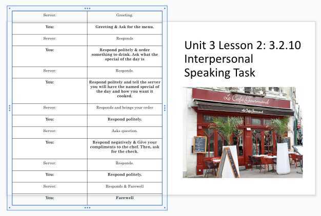 Fr2U3L2 Interpersonal Task