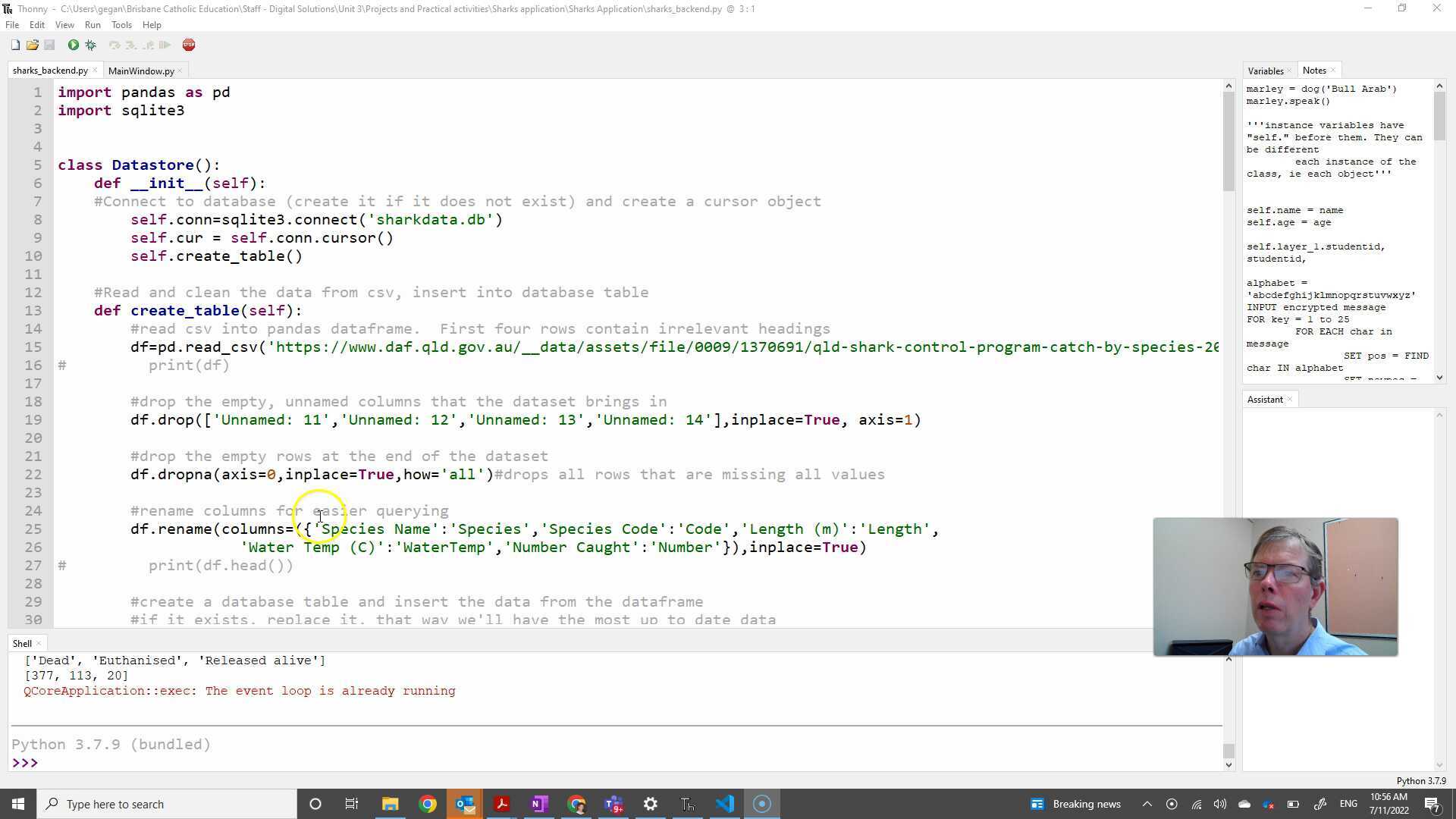 Shark Capture 9 Frontend code