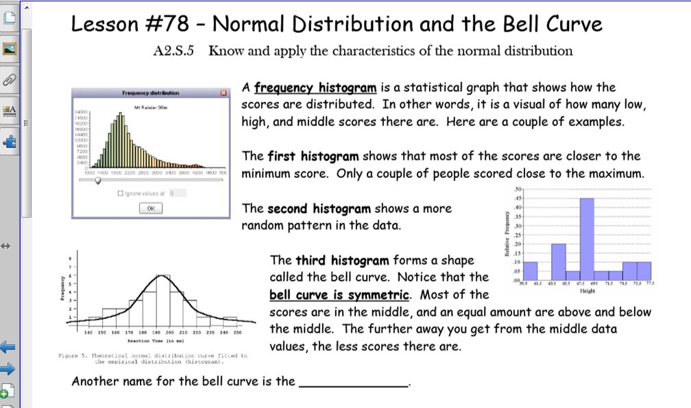 Lesson #80- Normal Distribution
