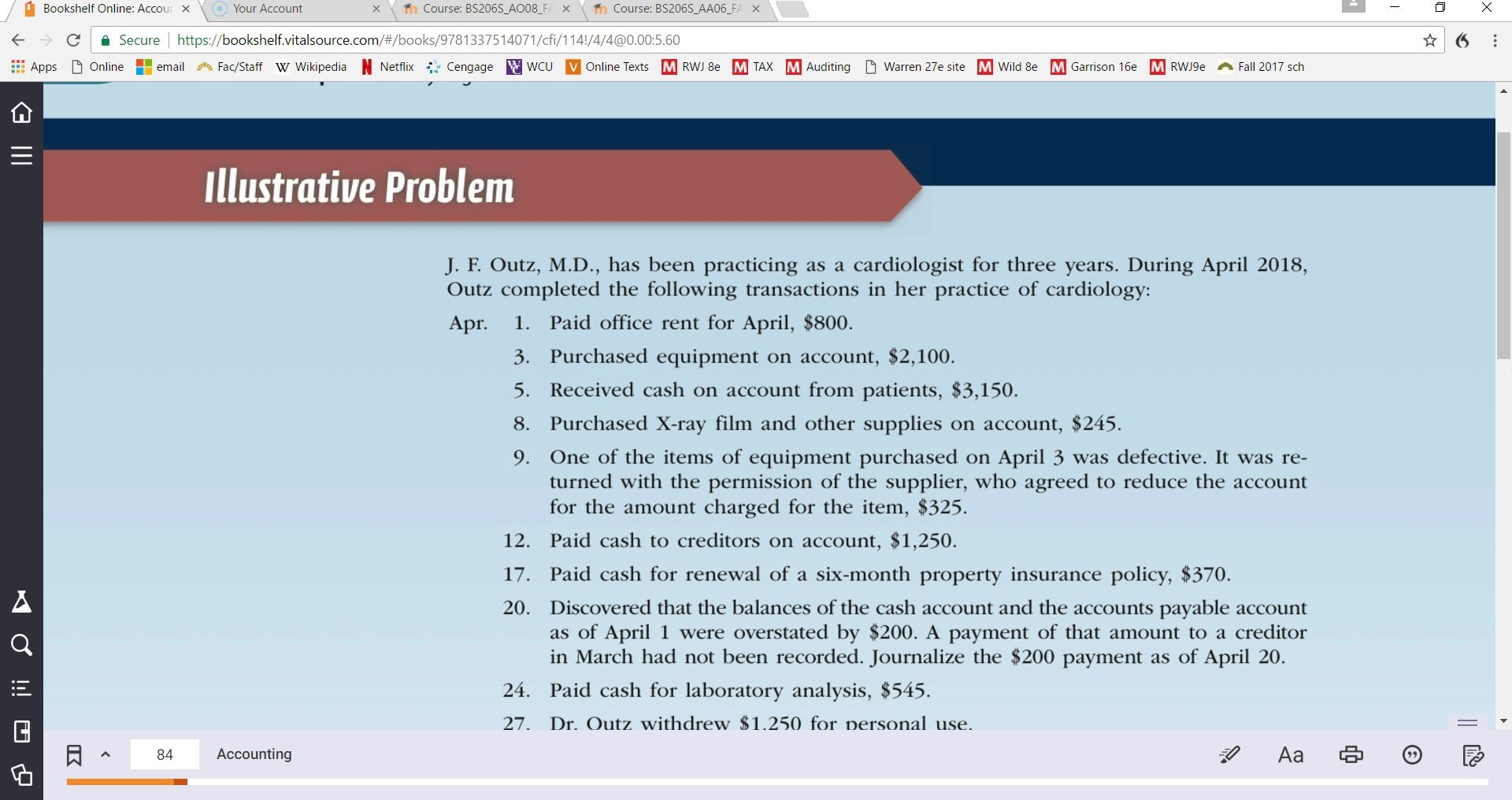 Warren 27e c2 Illustrative problem p 84