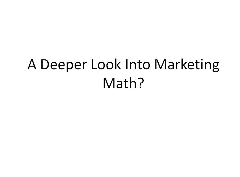 explanation of mkt math