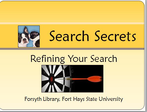 Search Secrets: Refining Your Search