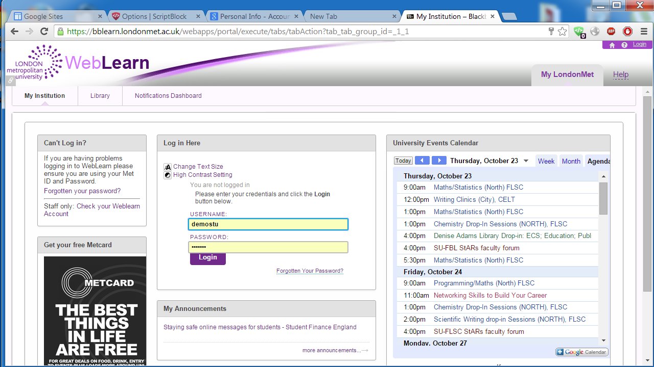 Students - Upload WebLearn Assignment