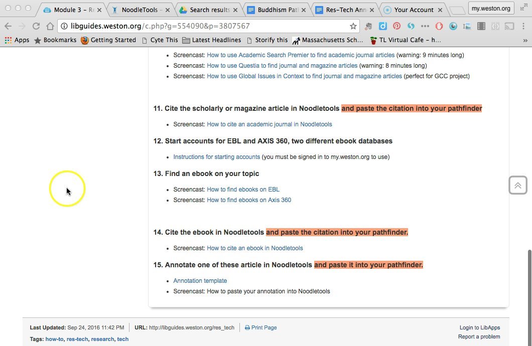 How to make an annotation, and copy and paste it into Noodletools and ...