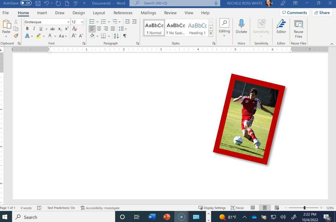 Insert Pic-color-artistic effects-behind text-snip tool