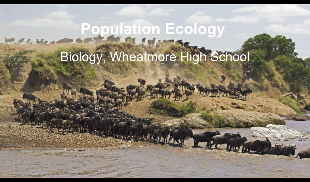 Biology: Population Ecology
