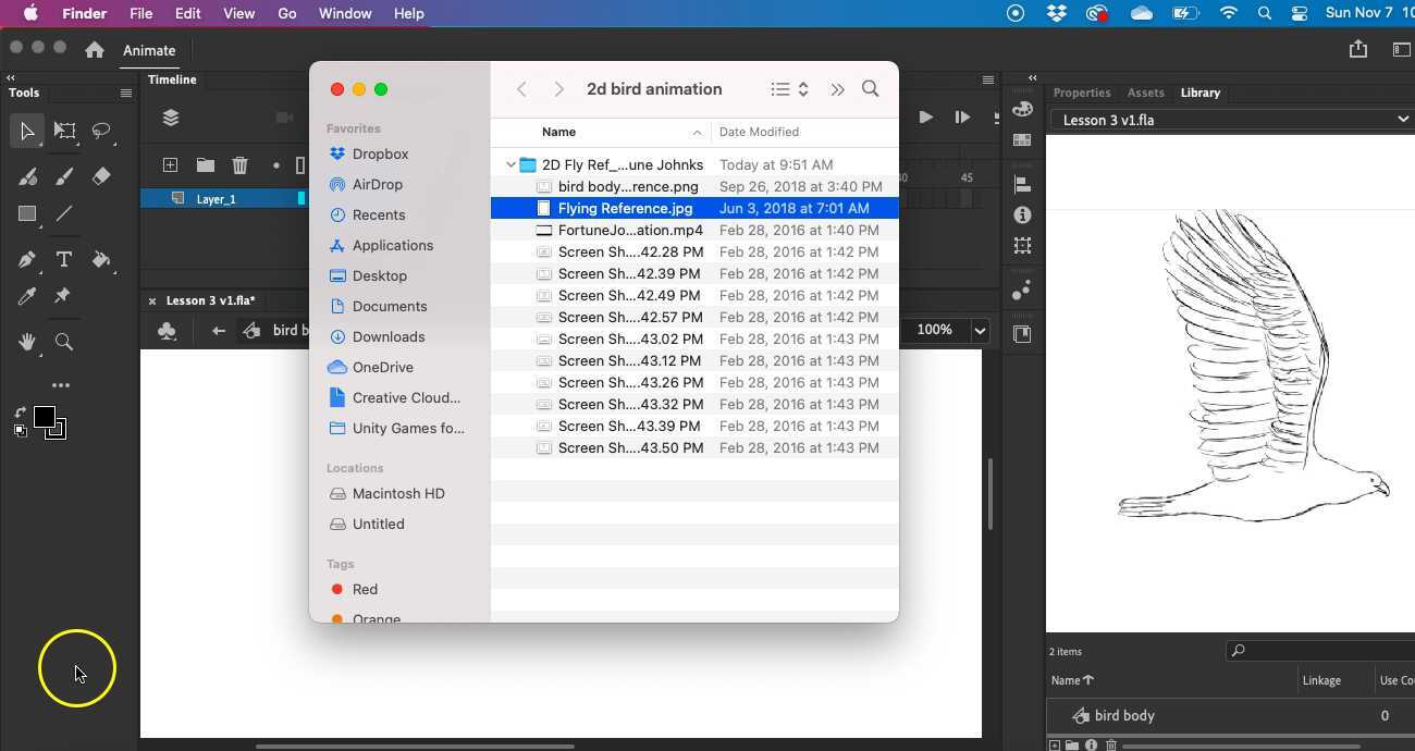Bird Animation Lesson 1 - Part 2