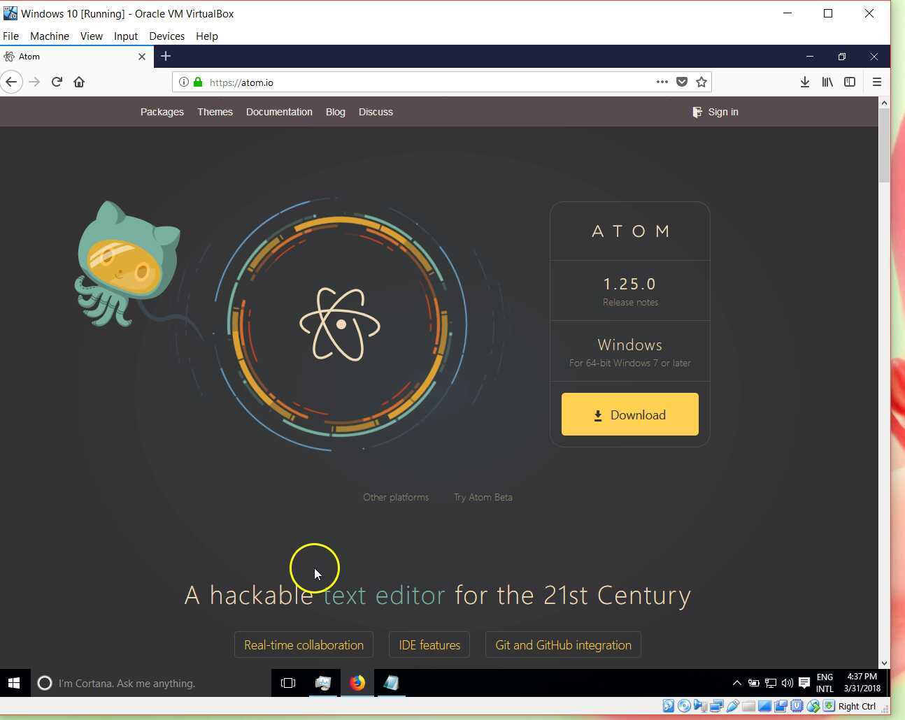 Instalación y configuración de Atom