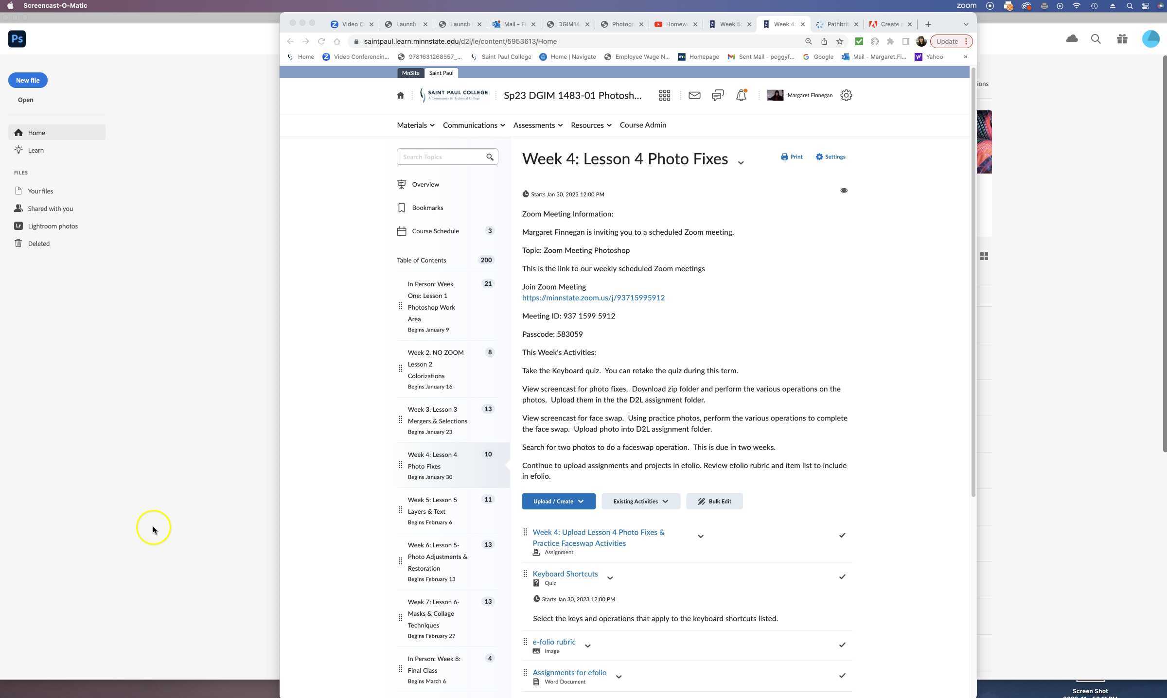 Photoshop Lesson 4 Quick Fixes