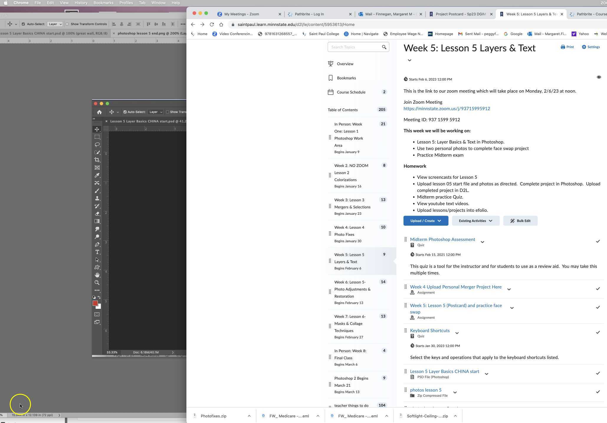 Photoshop Lesson 5 Layer Basics Postcard