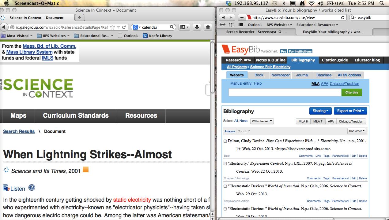 Manual Citation in EasyBib