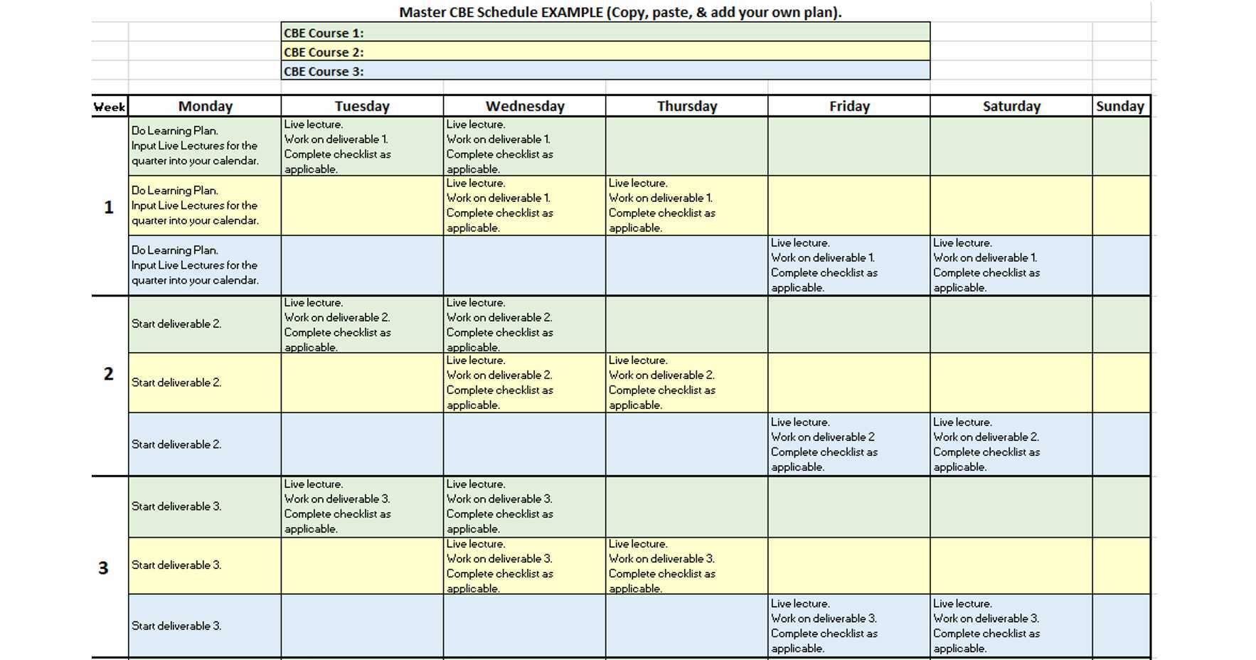 Copy of CBE Course Strategies for Success