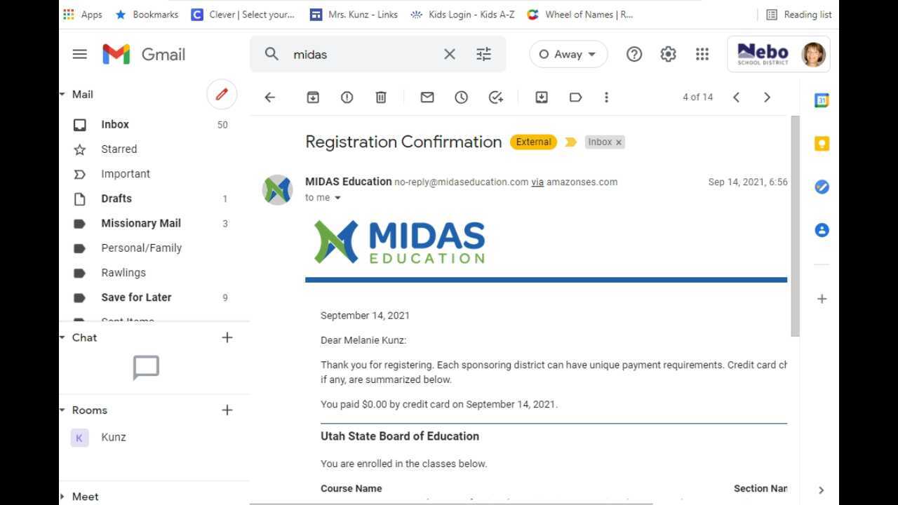 Midas zoom link "registration"