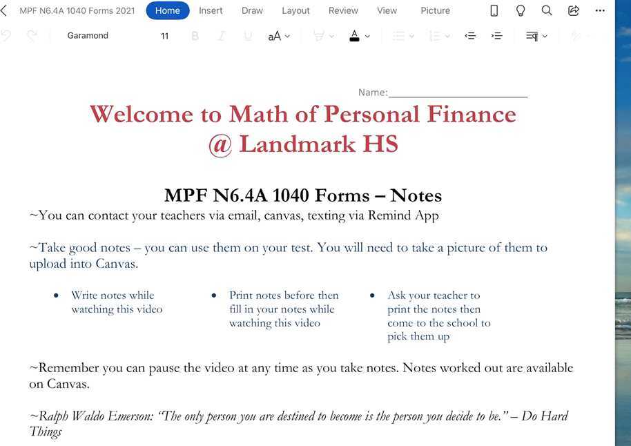 MPF N6.4A 1040 Forms 2022
