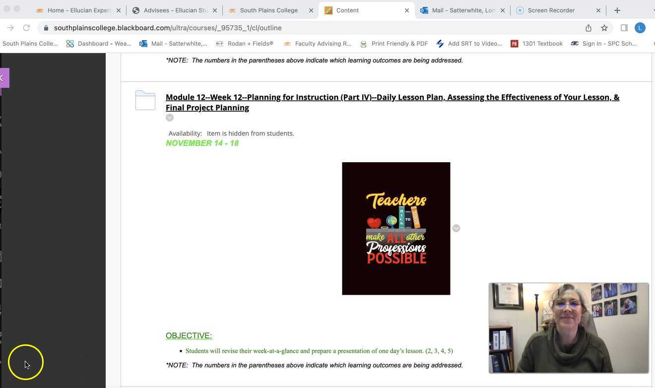 1301 Module 12 Overview Video--WAG & Assessing Lessons