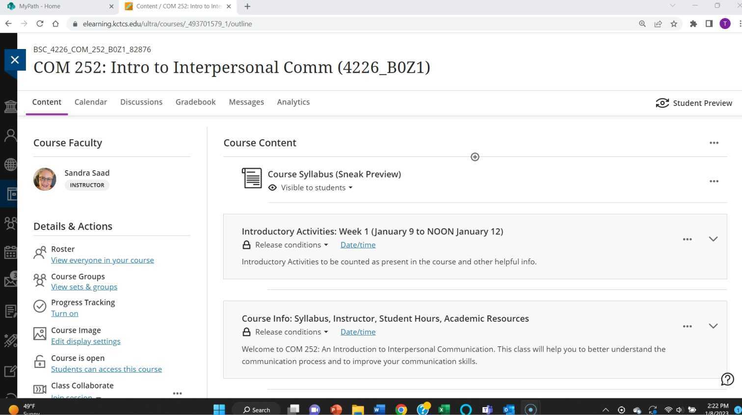 How to Send a Course Message in Blackboard