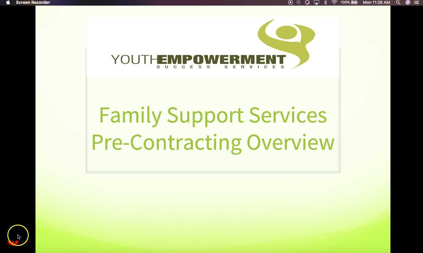 FSS Pre-Contracting Overview