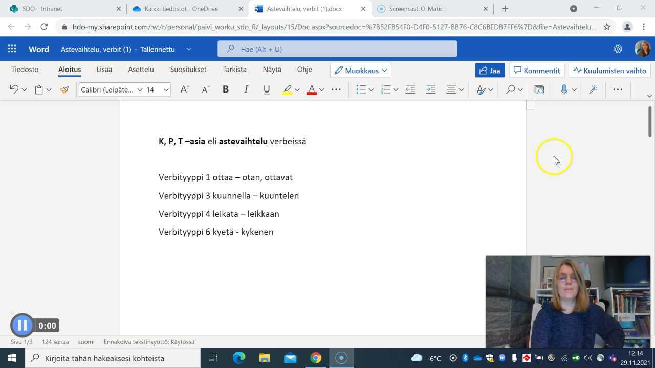 Verbien astevaihtelu