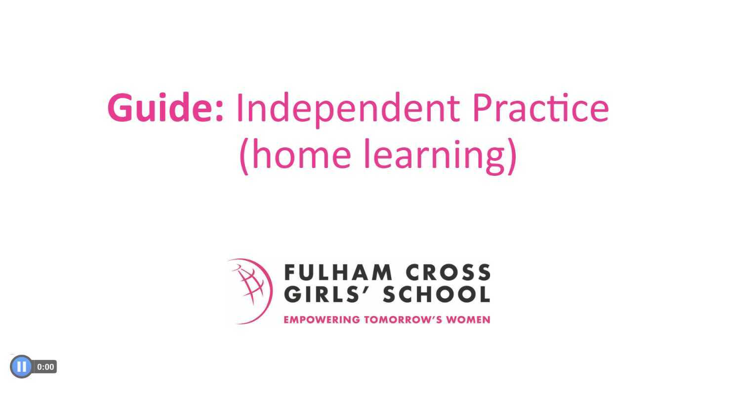 Guide: Independent Practice