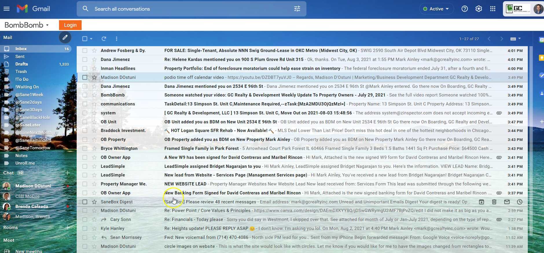 Email Organization - Sane Box