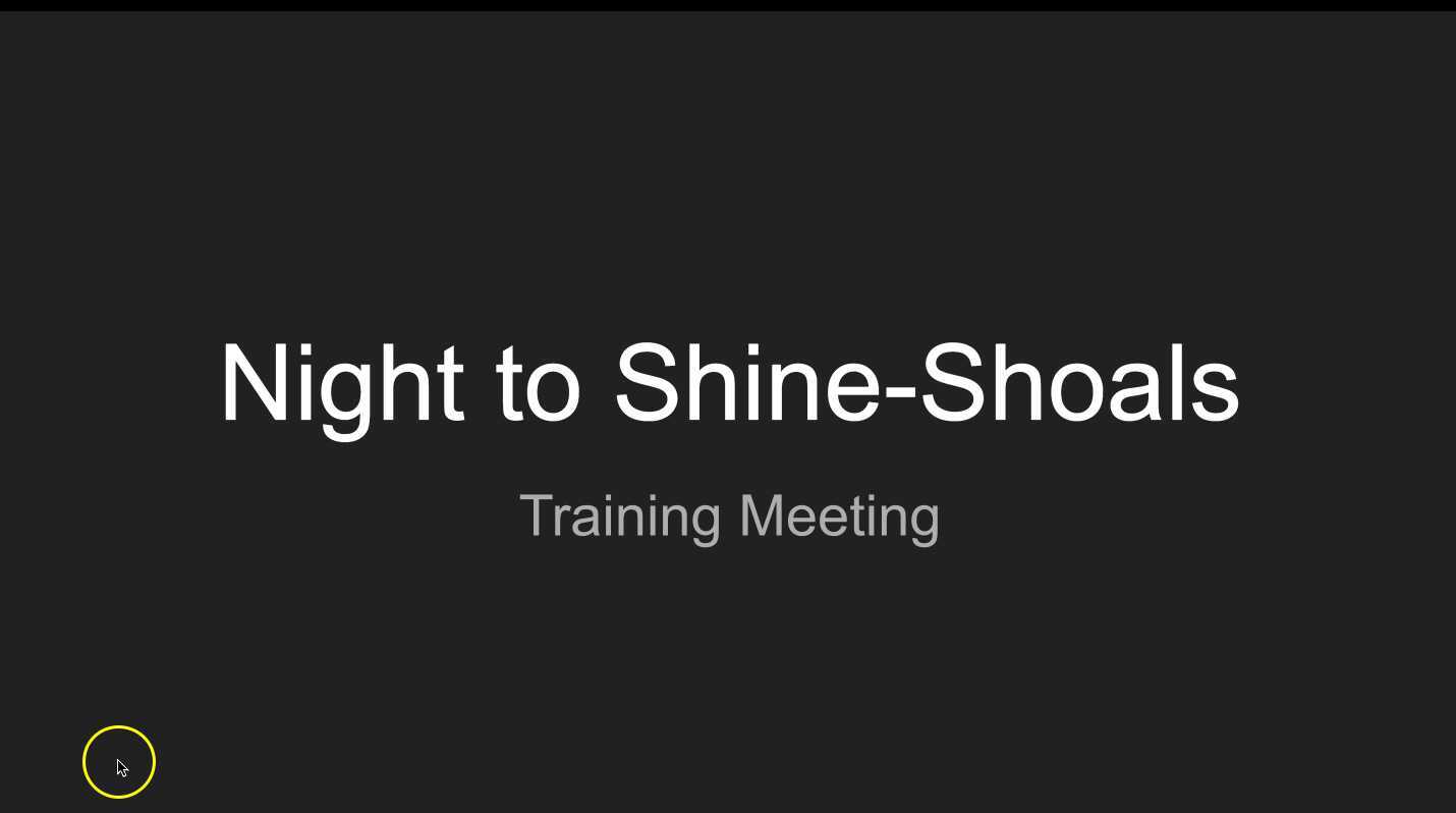 Night to Shine Training Video 2024