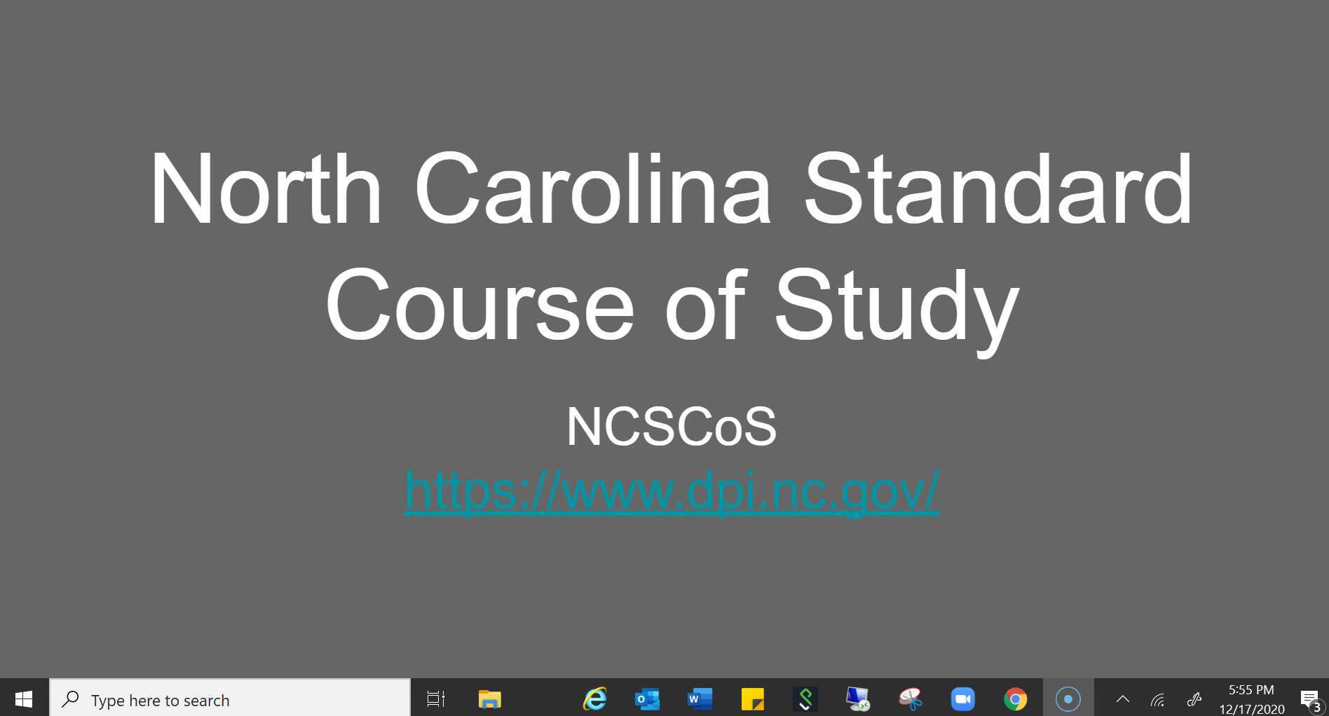 NCSCoS Tutorial