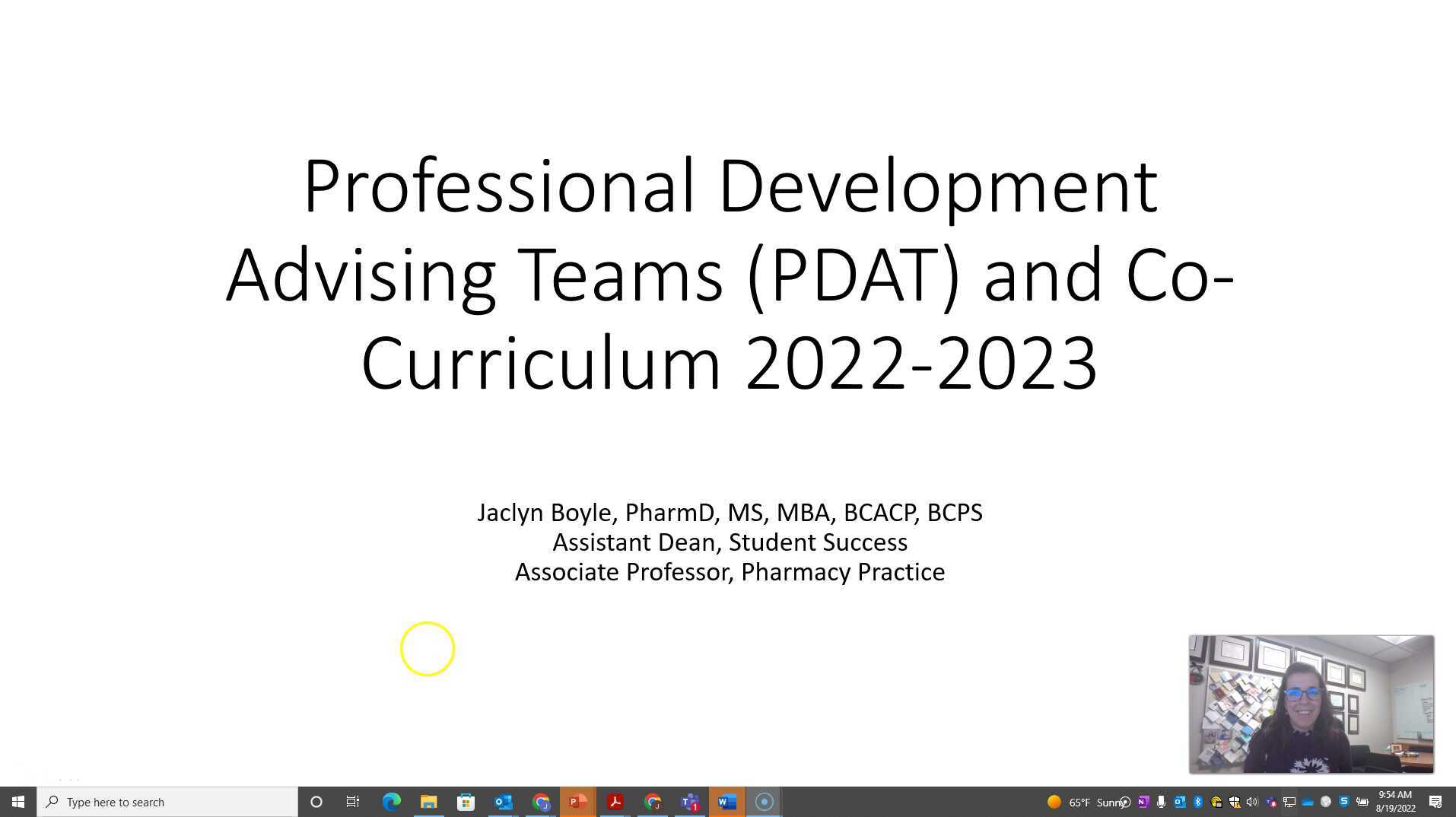 PDAT & Co-Curricular Overview 2022-2023