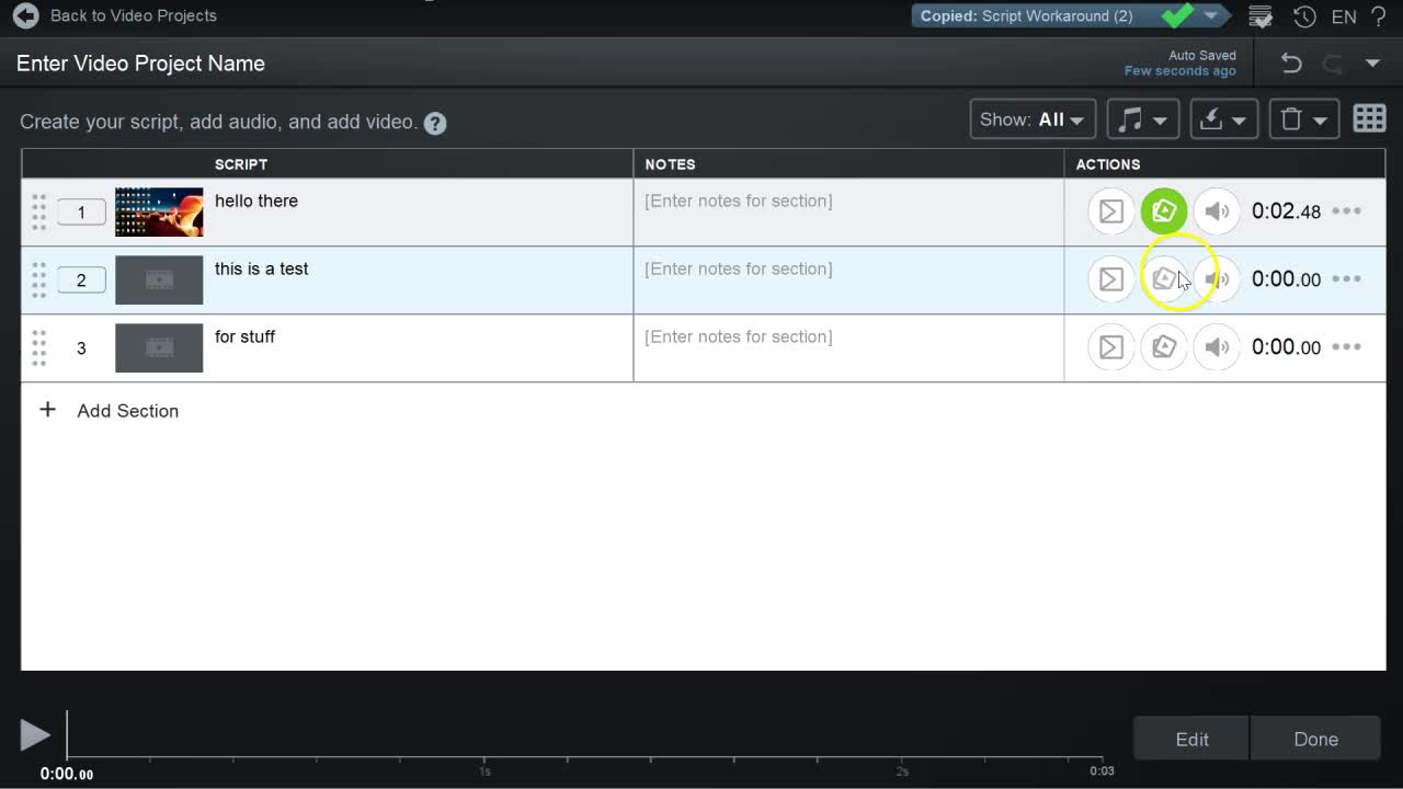 Script Replace Video