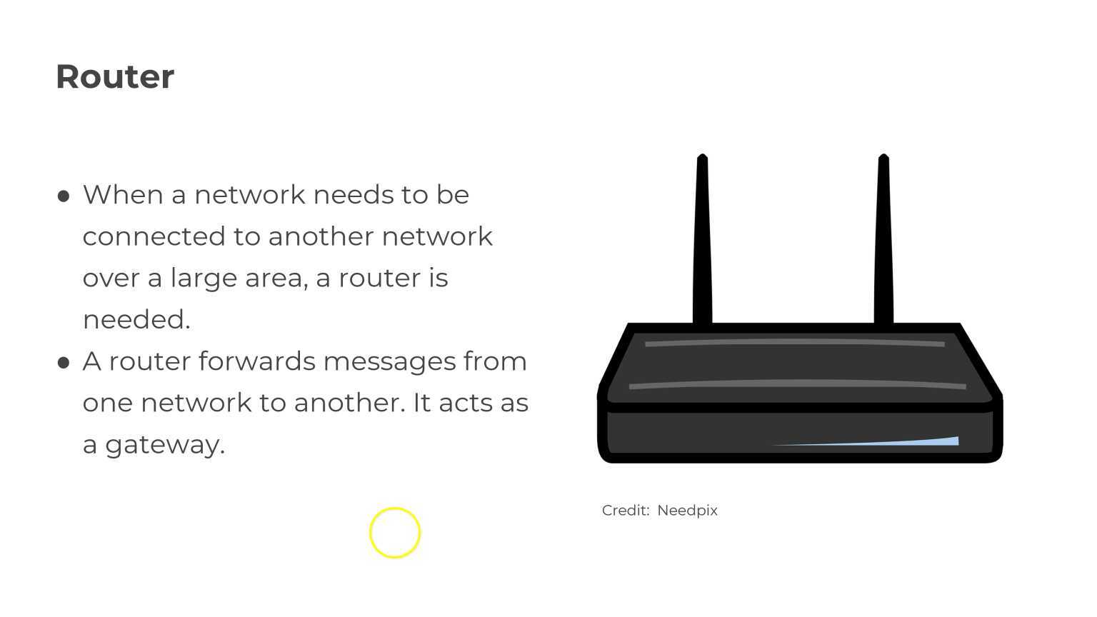 Networks L1 The Router and Lesson Summary