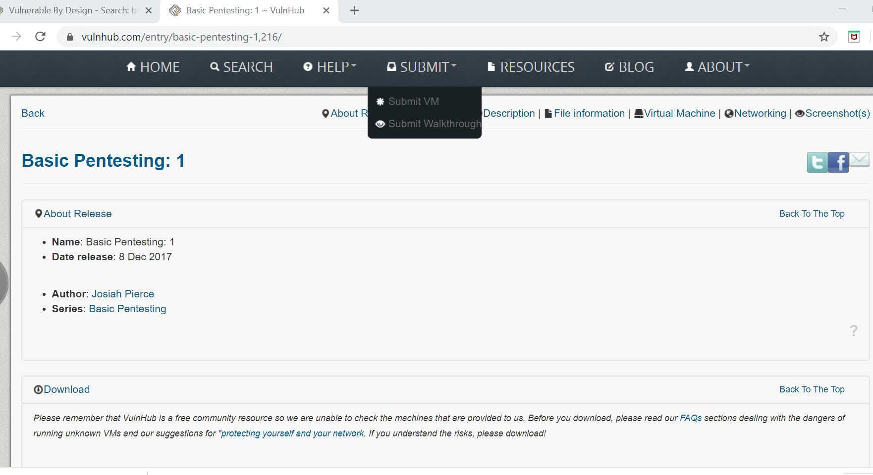 Basic Pentesting Download