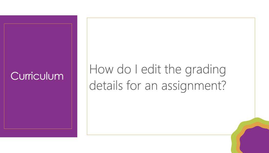 Canvas: Grading Details