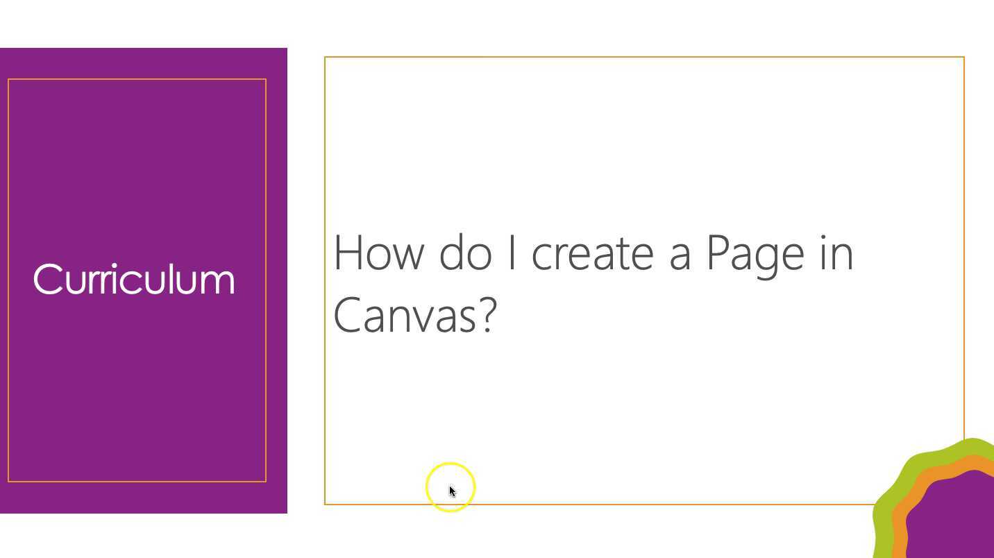 How Do I Create A Page In Canvas How Do I Create A Page In Canvas