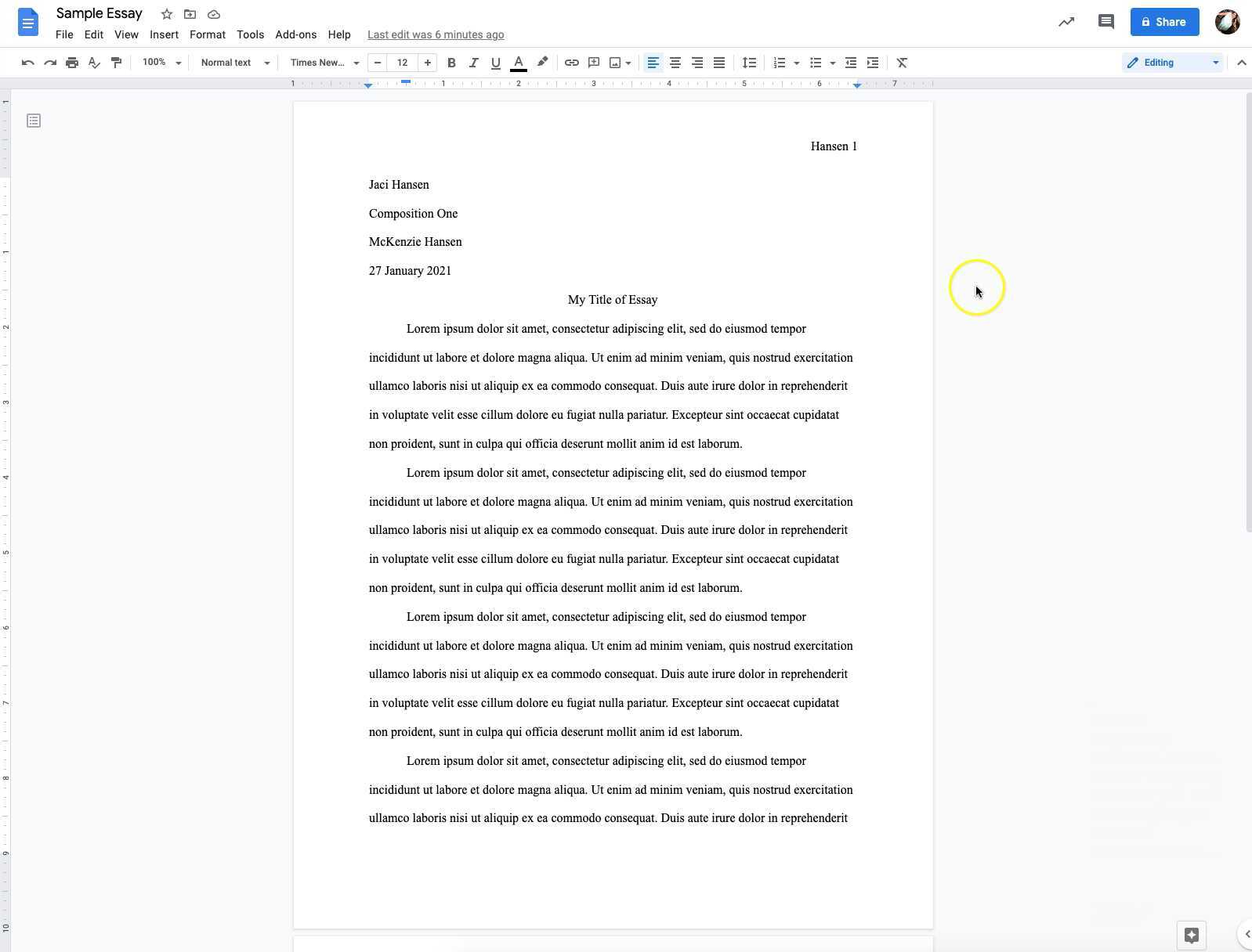 Conducting Peer Review in Google Classroom