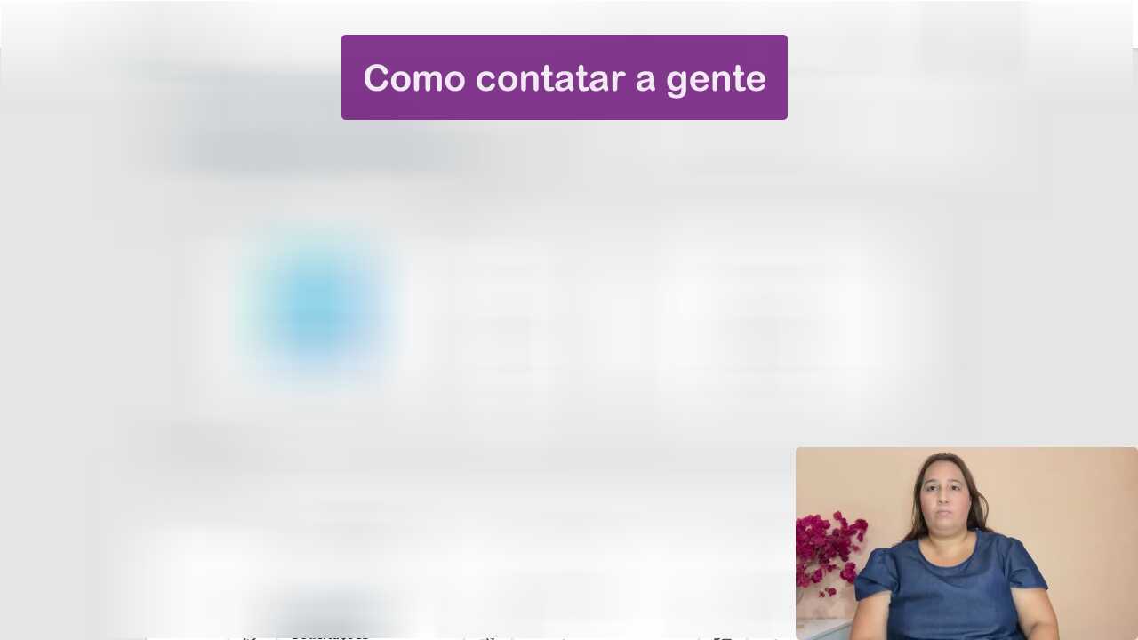 Como contatar a gente - Portal do Aluno EAD - versão com Libras