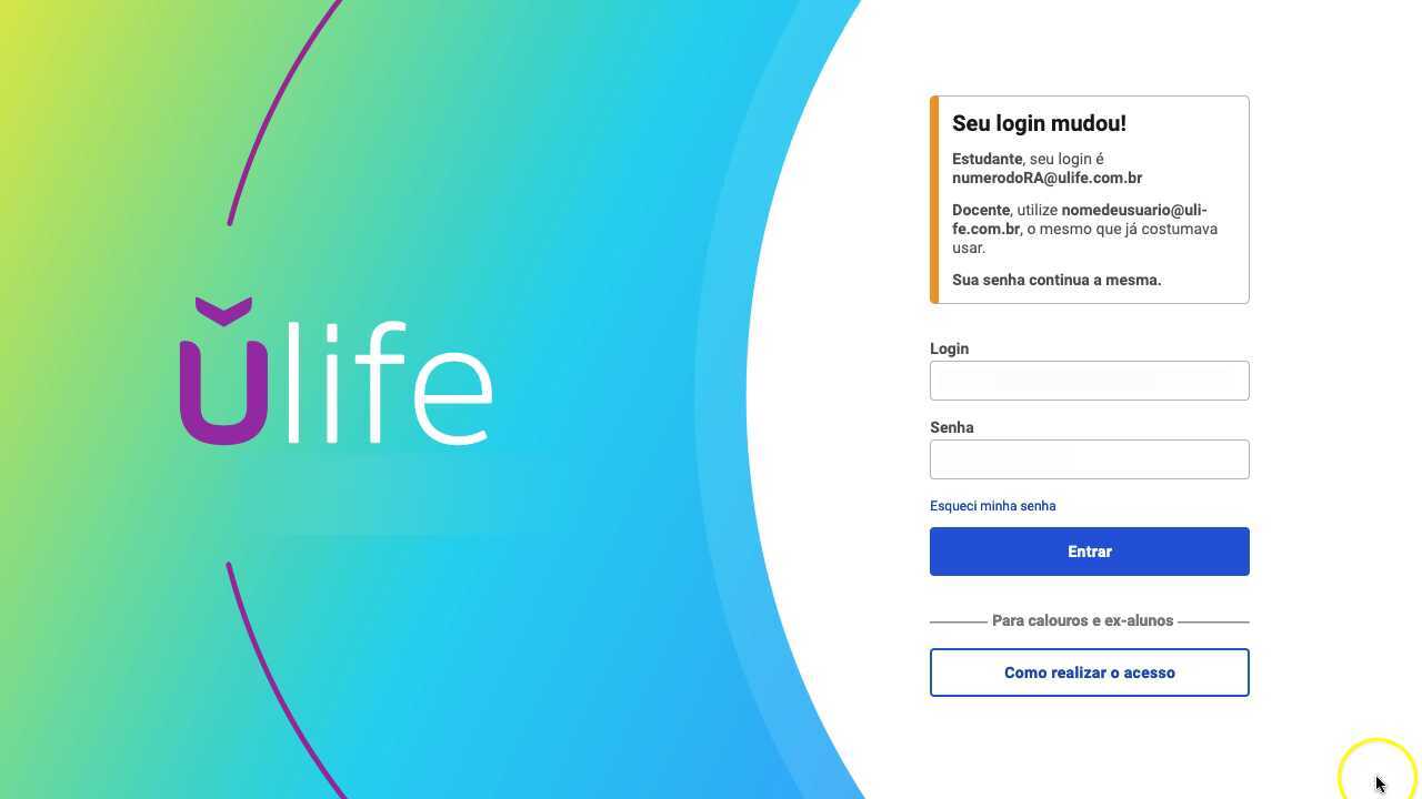 novo login Ulife