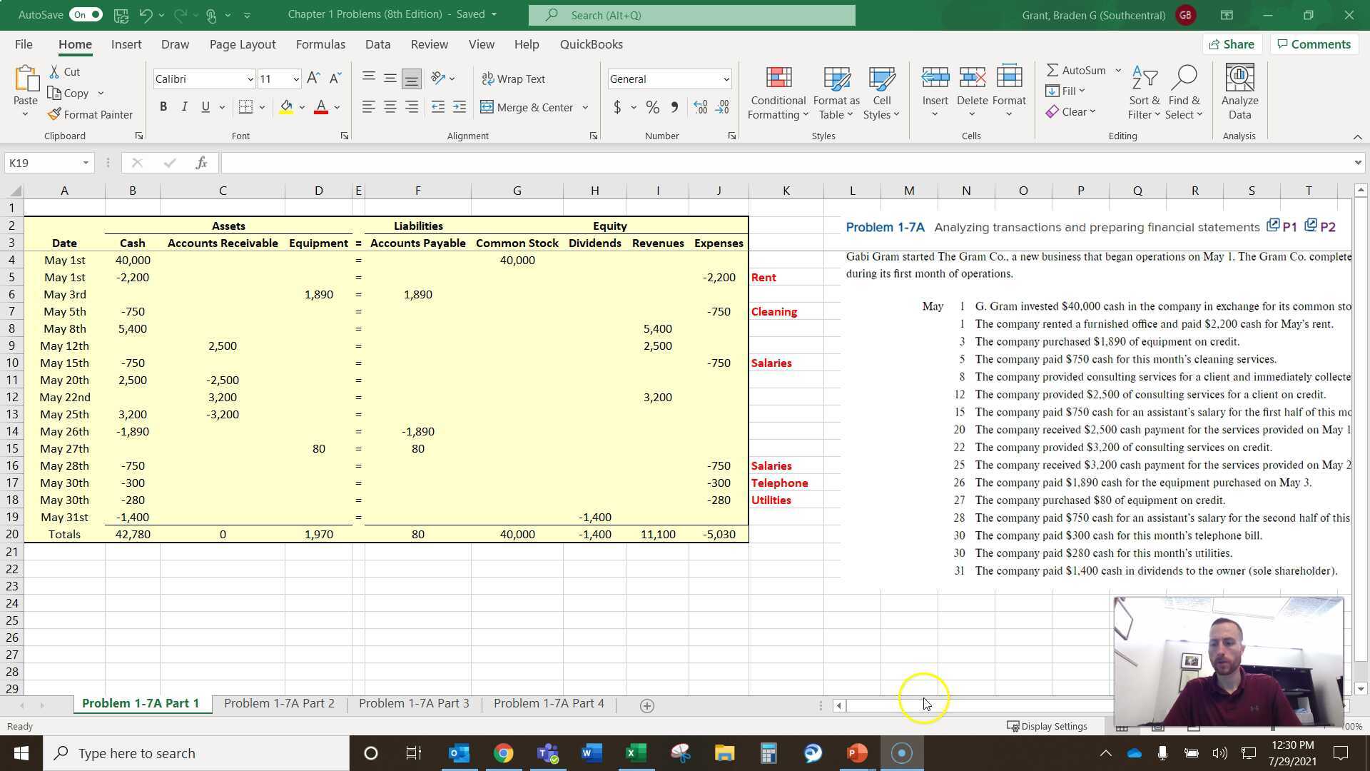 ACC 201 Chapter 1 Part 3
