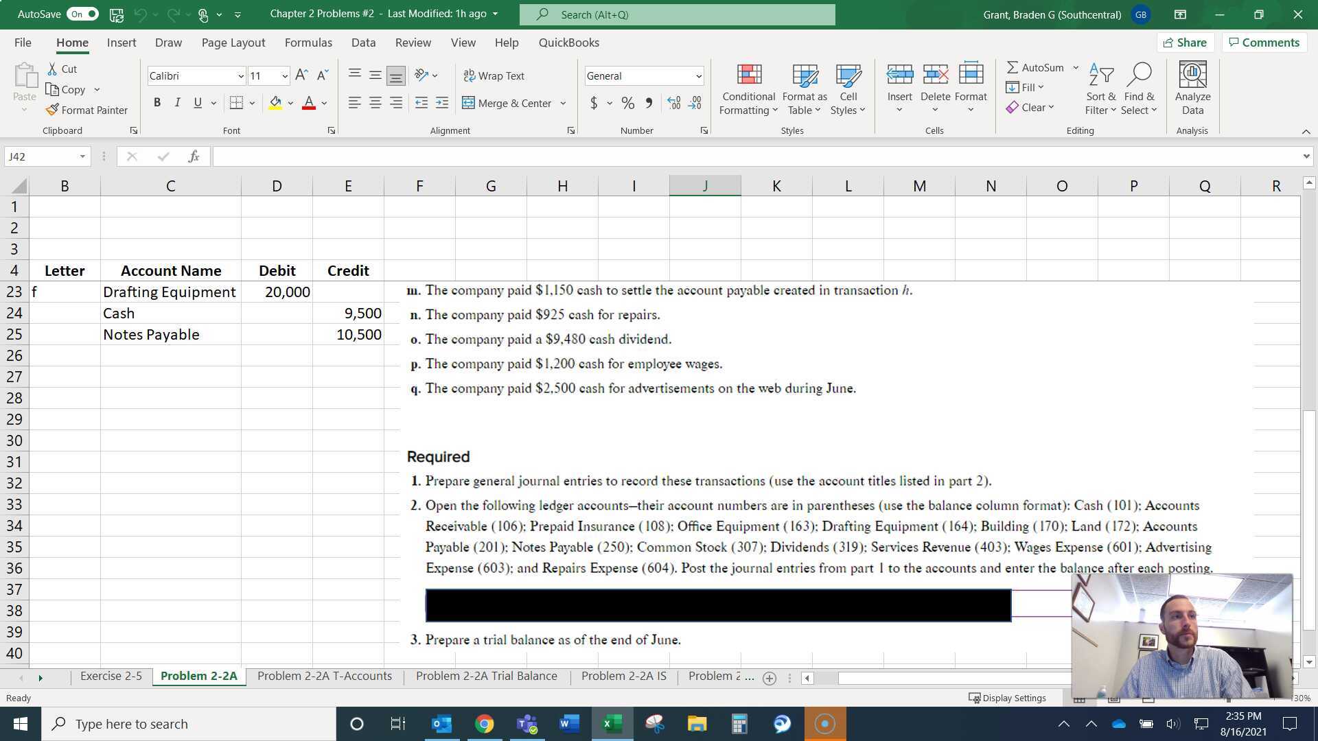 ACC 201 Chapter 2 Part Three