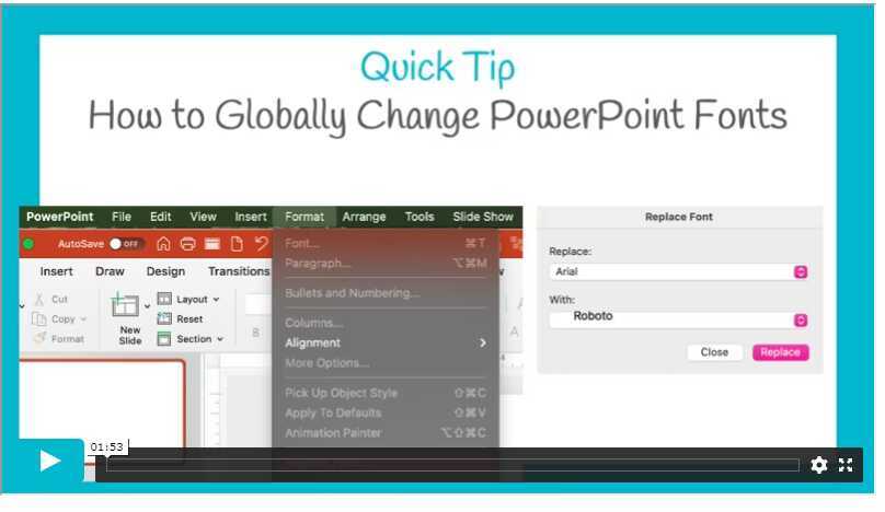 D'vorah Lansky Global Replace Fonts PPT 30-in-30