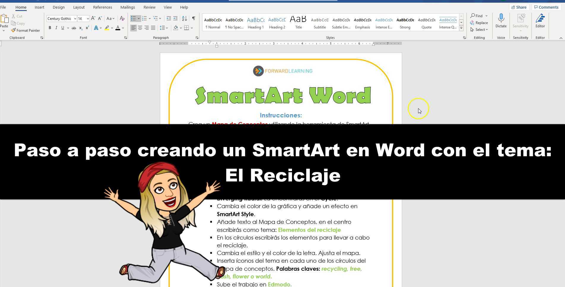 Paso a paso creando un SmartArt en Word