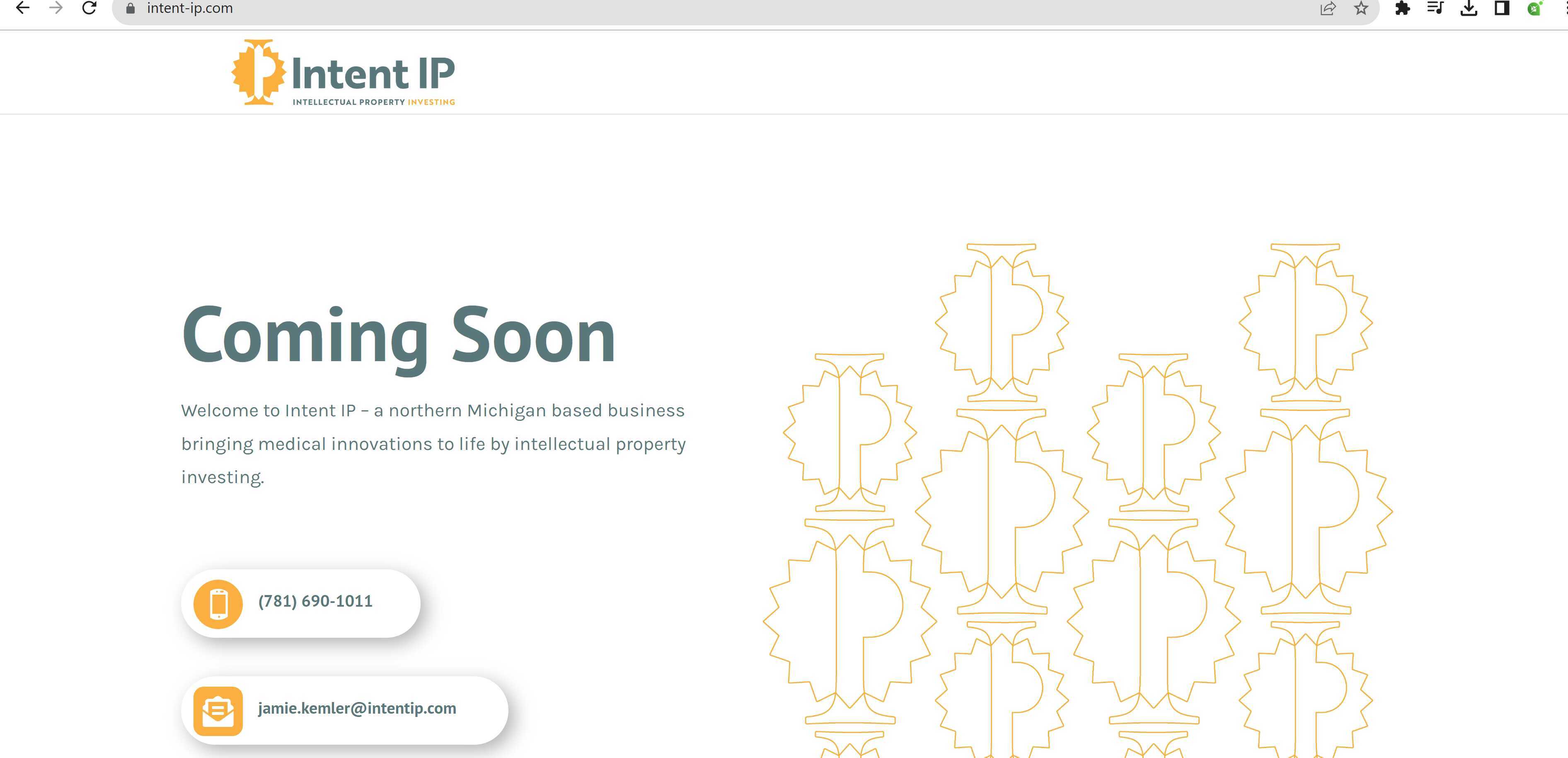 Intent IP - Homepage and Menu Demo