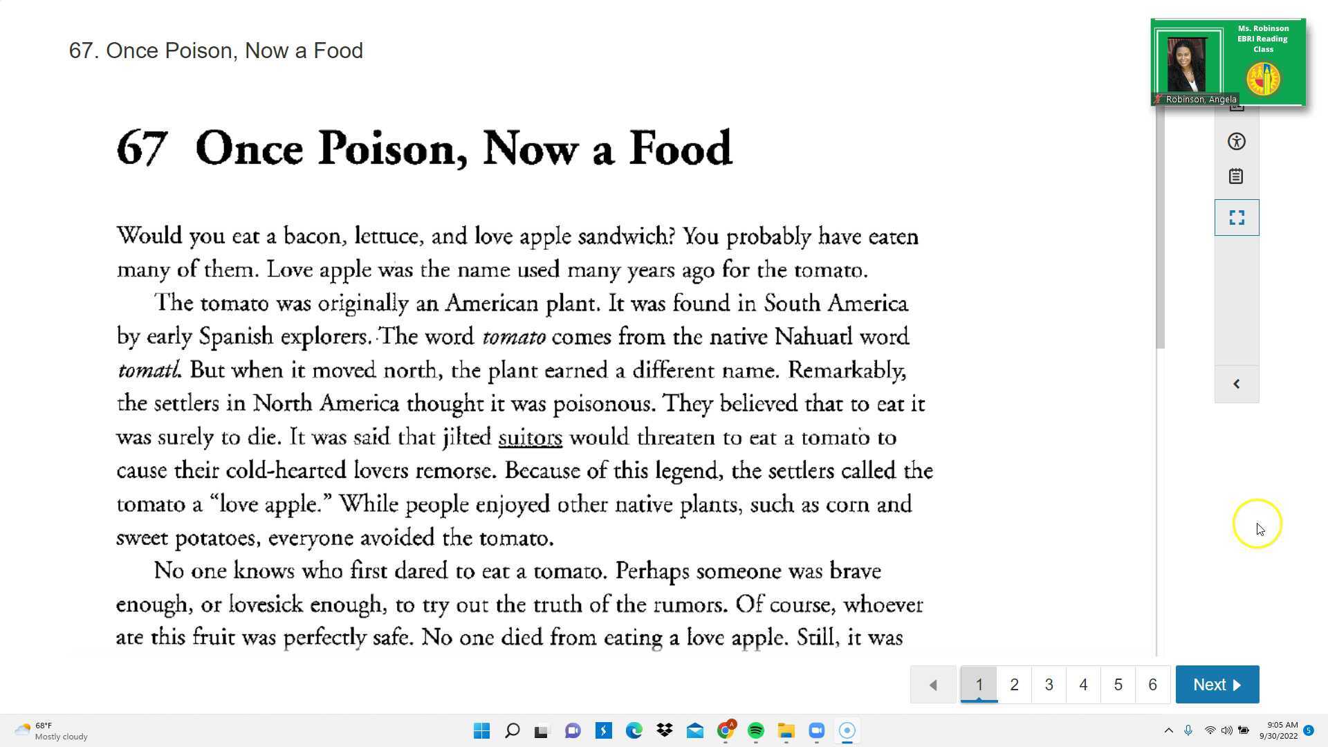 67. Once Poison, Now a Food