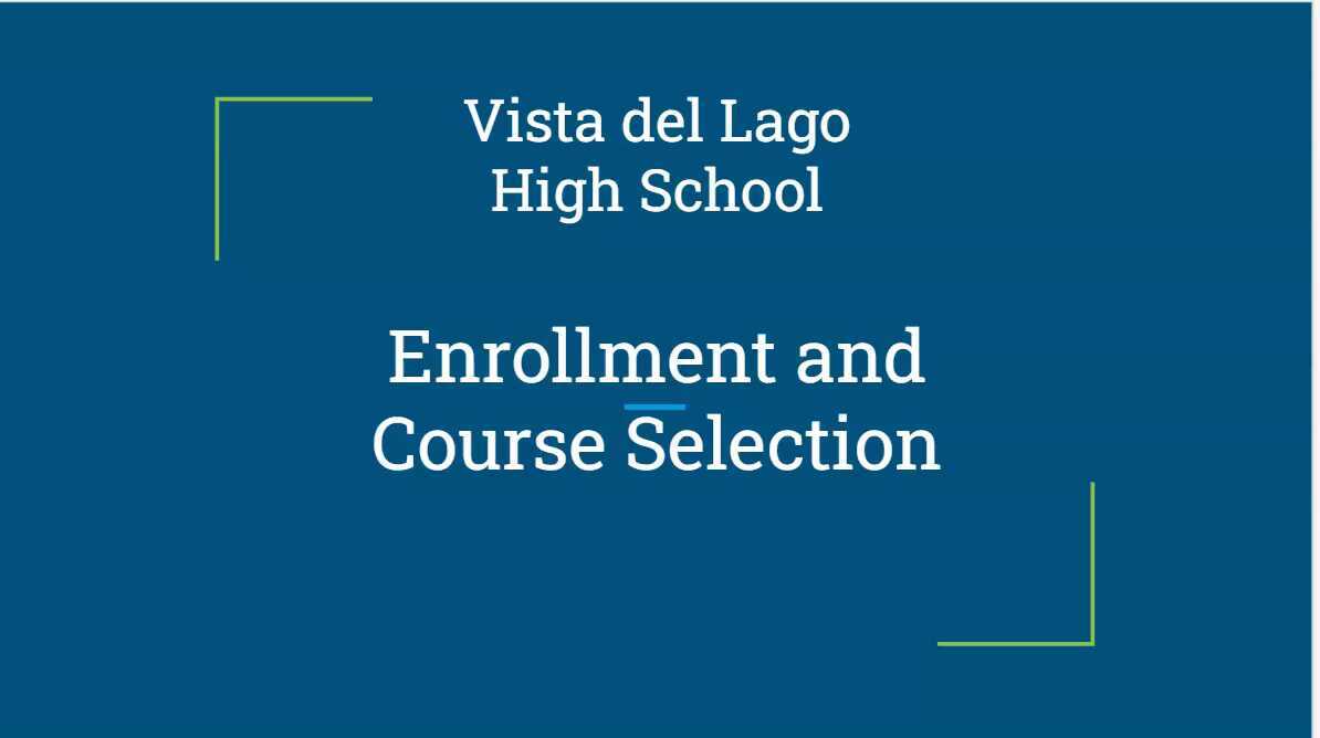 Enrollment and Course selection 2023-2024