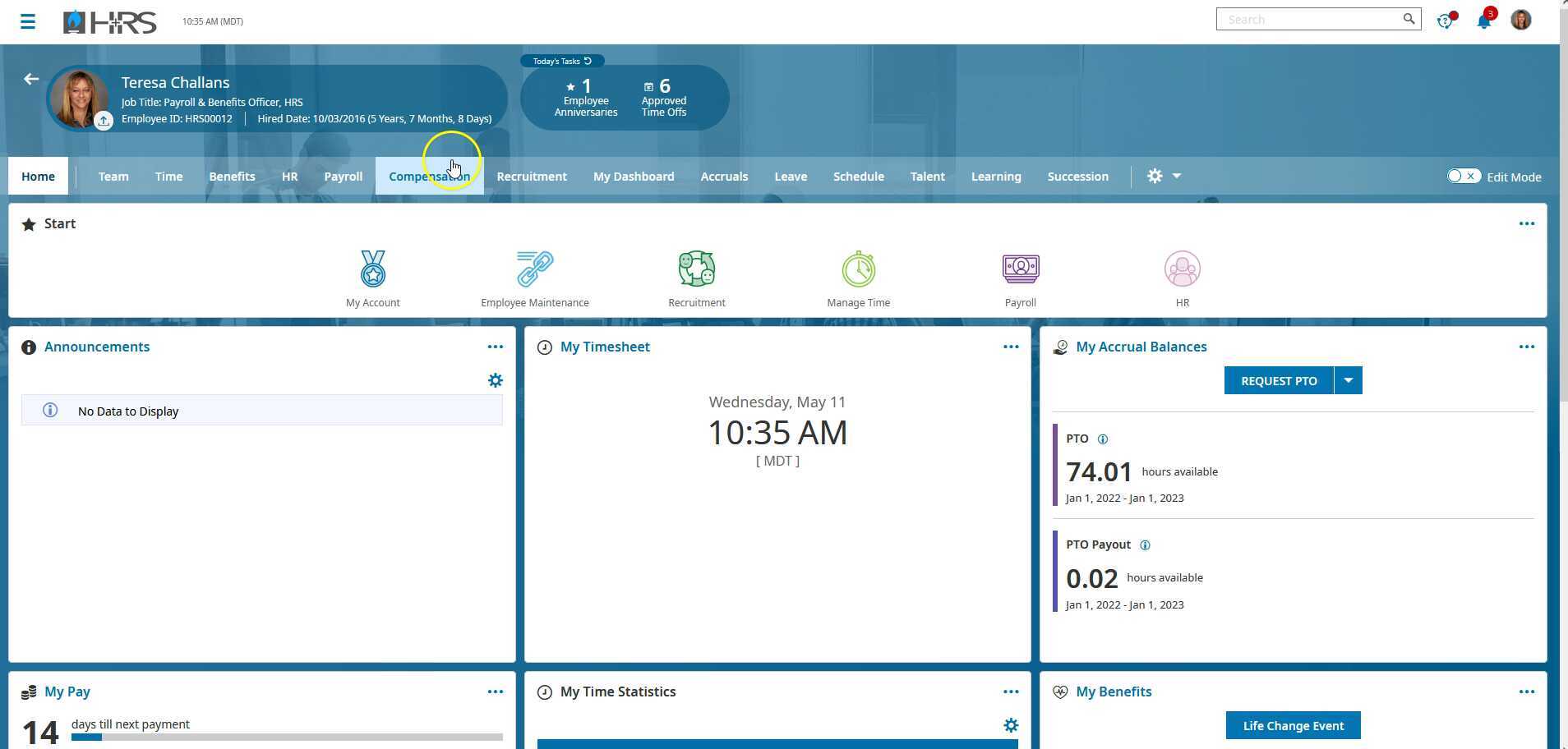 Changing an Employee from Full-time to Part-time