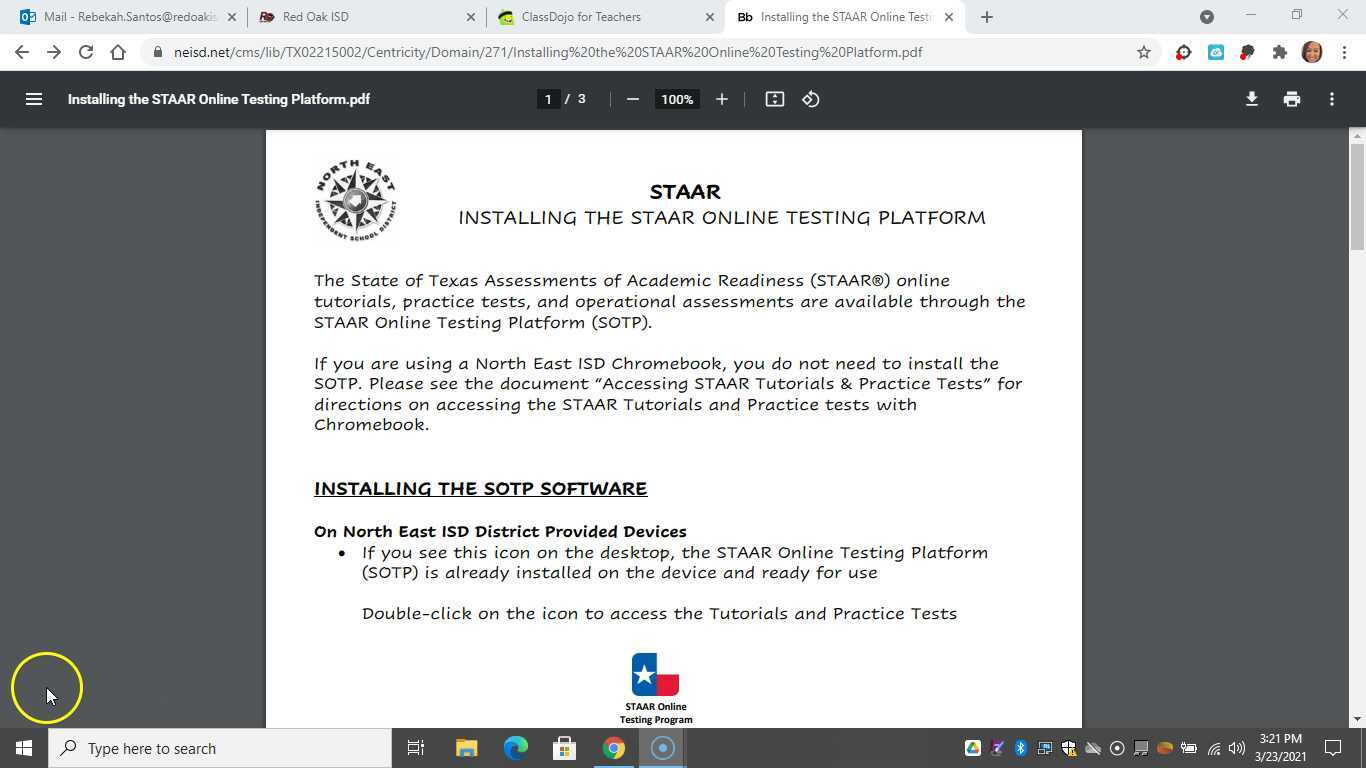 Installing the STAAR Online Testing Platform