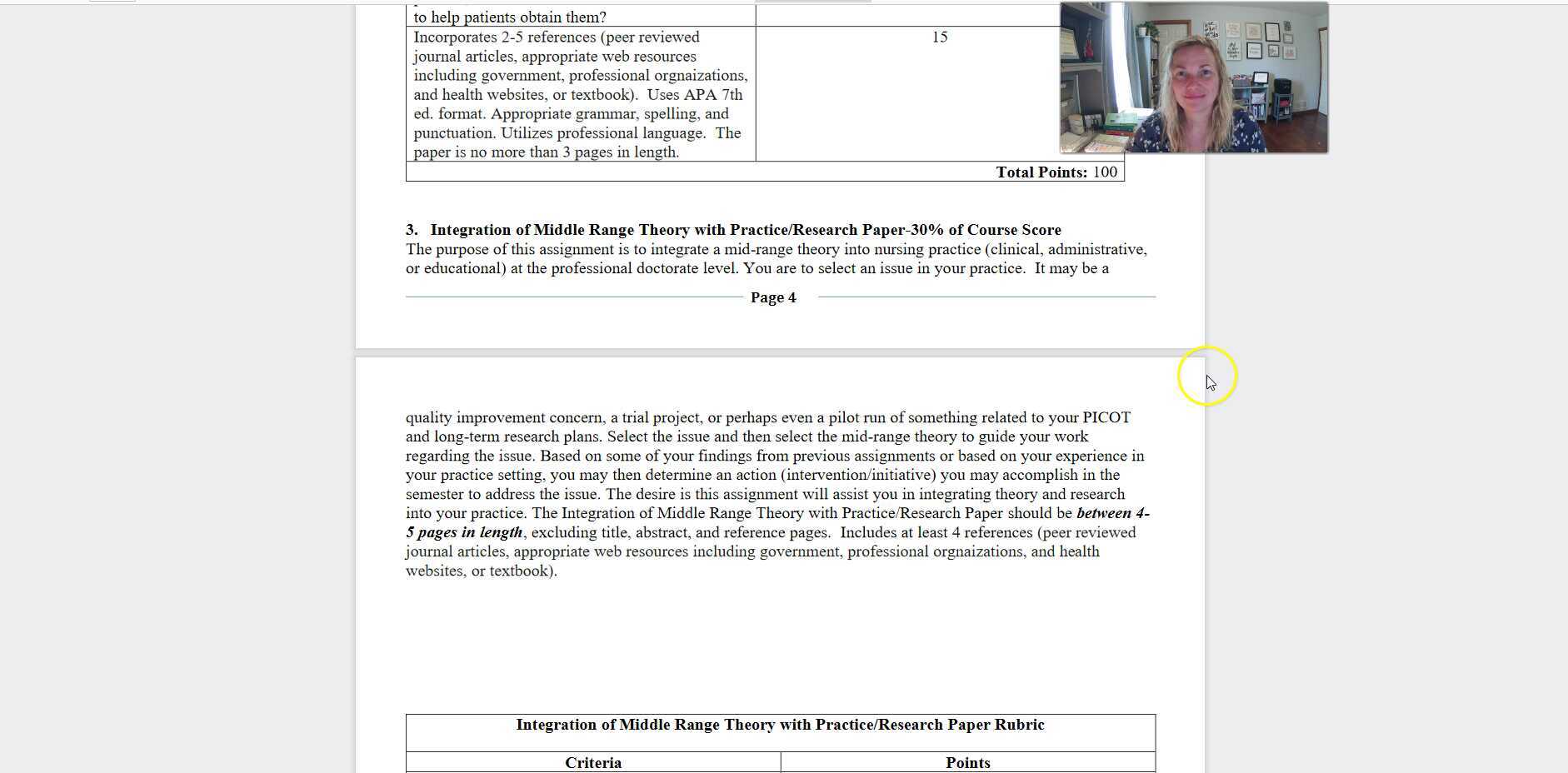 NUR 704 Integration of Middle Range Theory with Practice/Research Paper