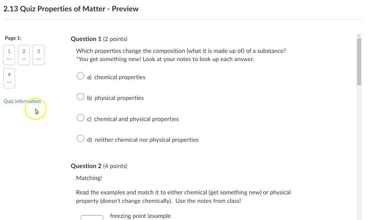 Read Aloud - 2.13 Quiz